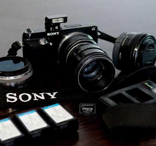 Фотоаппарат Sony NEX-F3 три объектива подарок на н