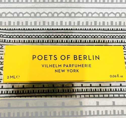 Poets OF berlin vilhelm parfumerie NEW york