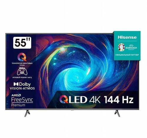 Телевизор hisense 55E7KQ Pro, 55"(139 см) 4K 144Hz