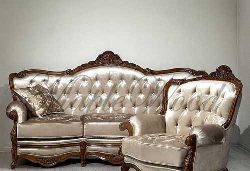 Комплект мягкой мебели (диван и кресло)