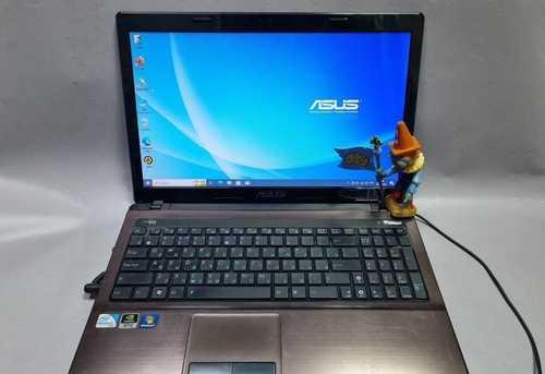 Шустрый ноутбук Asus B960/4GB/SSD+HDD/IntelHD
