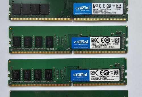 Оперативная память Crucial ddr4 4gb 2133