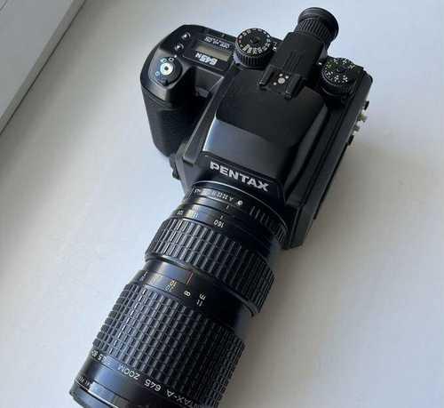 Pentax 645N и Pentax-A Zoom 1:4.5 80-160mm