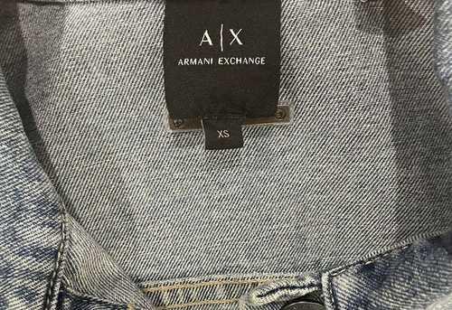 Джинсовая куртка armani exchange женская