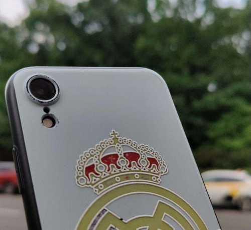 Резиновый чехол на iPhone XR "Real Madrid"
