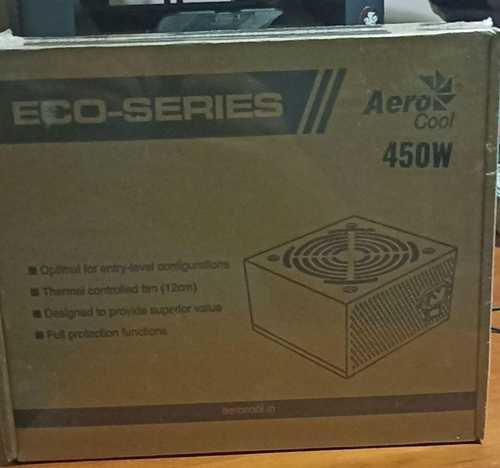 Блок питания eco-series aerocool 450