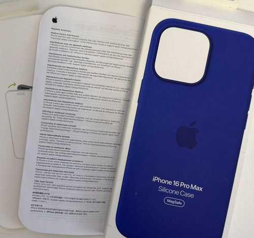 Apple silicone case iPhone 16 pro max Ultramarine