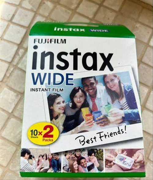 Fuji Instax wide кассеты 20 фото