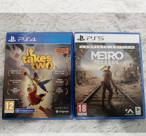 Metro exodus ps5 диск & It takes two