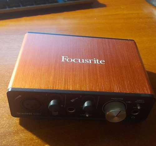 Звуковая карта focusrite scarlett solo 2nd gen