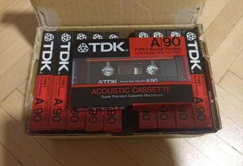 Аудиокассеты TDK A90 (запечатанные)