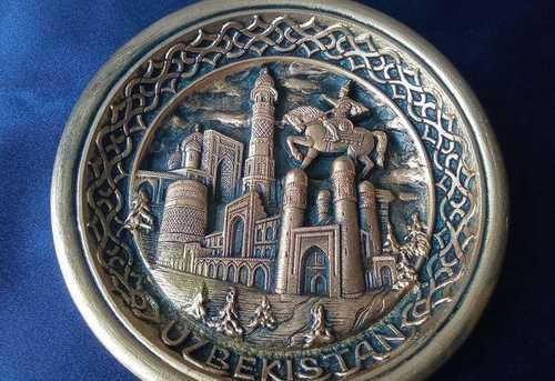 Тарелка настенная Узбекистан "Uzbekistan"