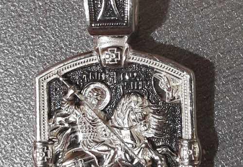 Серебряная православная иконка