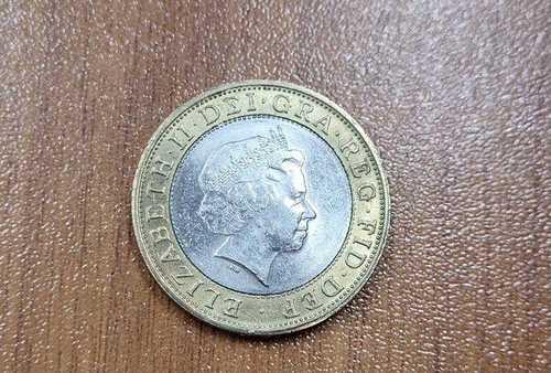 Монета 2 фунта 1998 Великобритания Технологии