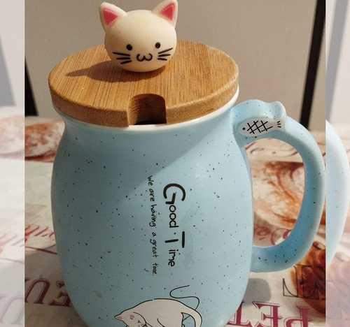 Кружка керамическая Котик