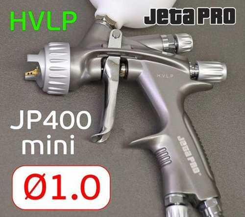 Мини-краскопульт jetapro JP400 hvlp 1,0мм с бачком