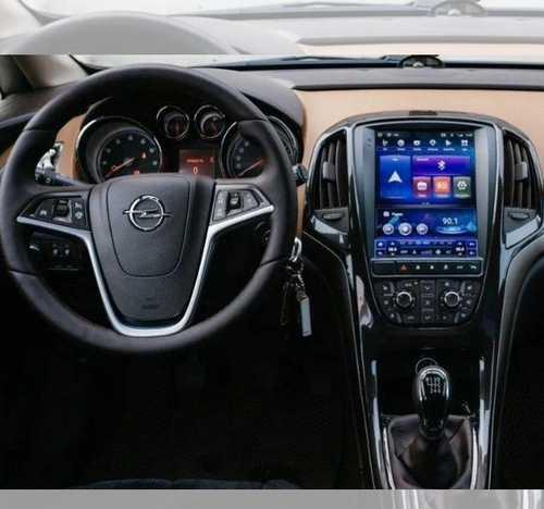 Opel Astra J Android магнитола стиль Tesla