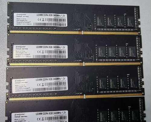 Оперативная память exeGate ddr4 8gb 2400Мгц