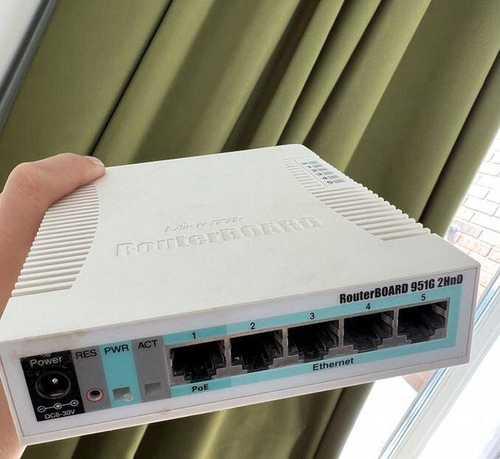 Wi-Fi роутер MikroTik RB951G-2HnD