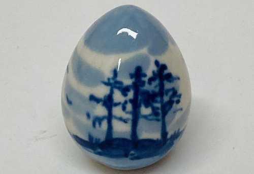 Яйцо керамическое, гжель, СССР. 4,5 см