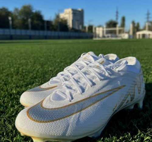 Бутсы Nike mercurial air zoom white pattern