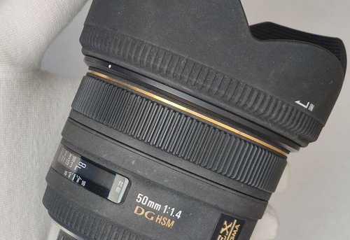 Sigma 50mm F1.4 EX DG HSM Nikon AF-S в отличном с
