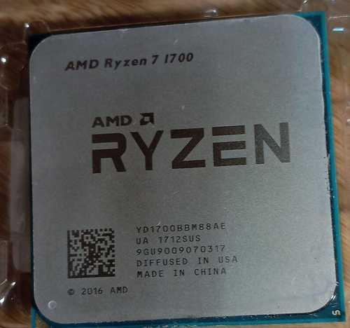 Процессор AMD ryzen 7 1700 8/16