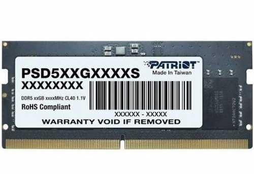 Patriot SO-dimm DDR5 32Gb PSD532G48002S RTL 4800Mh