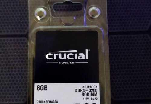 Оперативная память crucial 8gb DDR4 3200Mhz sodimm