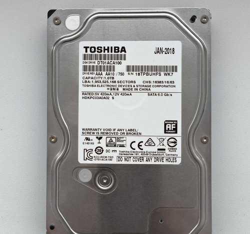 Toshiba hdd 1 tb