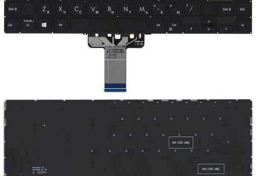 Клавиатура Asus E410MA черная (+подсветка)