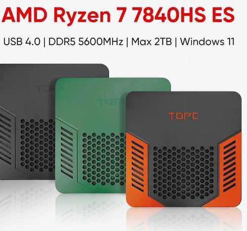 Мини-пк AMD Ryzen 7 7840HS 780m 24/512 GB