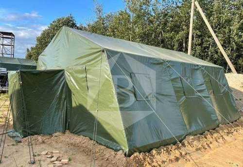 Палатка армейская каркасная из пвх от 10 до 70 чел