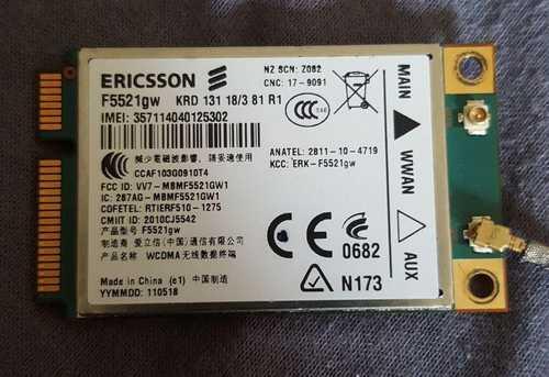 3G модем Ericsson F5521GW