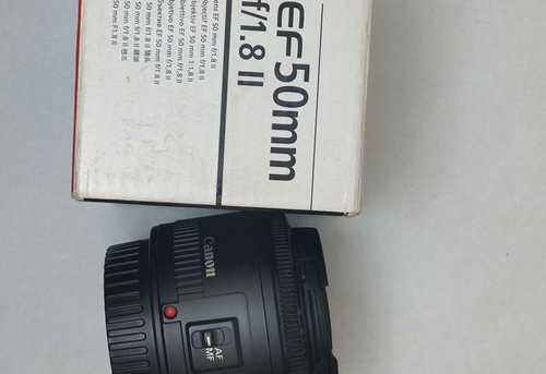 Canon EF 50mm f/1.8 II 50 50мм полтинник
