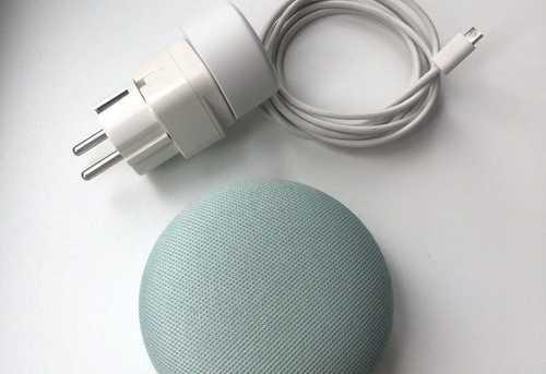 Умная колонка Google home mini (aqua/голубая)