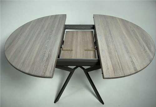 Деревянный стол обеденный раздвижной в стиле лофт