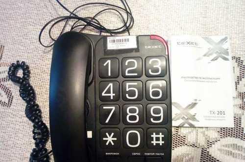 Телефон Texet tx 201