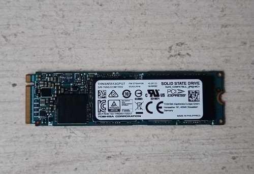 Ssd m2 nvme Toshiba 512 GB