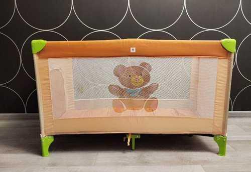 Детская кроватка манеж с матрасом