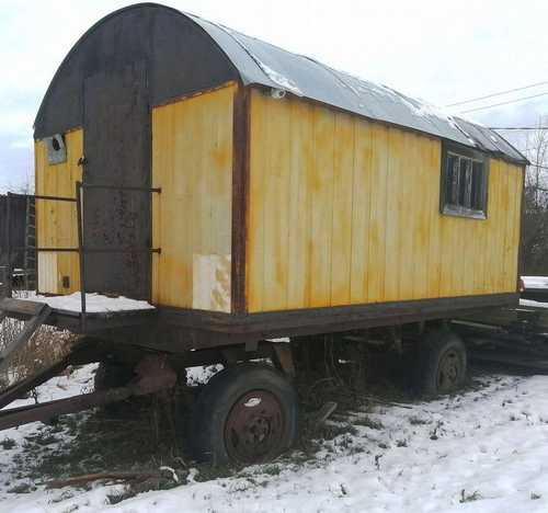 Вагончик бытовка бу на колесах