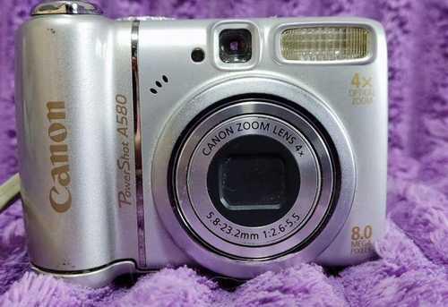Компактный фотоаппарат Canon A580