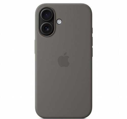 Чехол на iPhone 16 Silicone Case серый