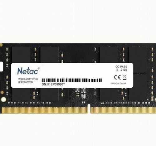 Netac SO-dimm DDR4 16Gb ntbsd4N32SP-16 Basic RTL 3200Mhz CL22 1.2В single rank Ret