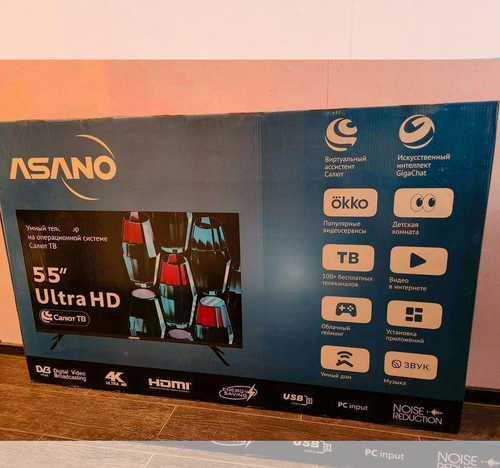 Новый 55" 4K SMART телевизор