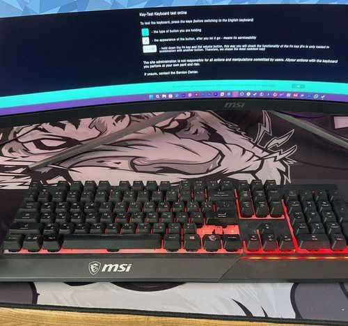 Игровая клавиатура msi vigor gk 30 на запчасти