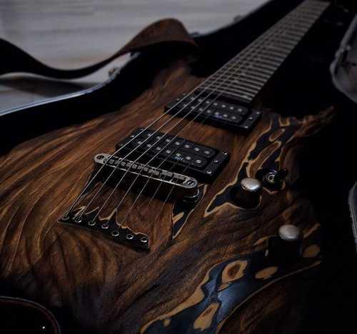 Schecter SGR C-7BLK Custom Wood