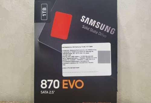 Ssd Samsung 870 evo 1tb