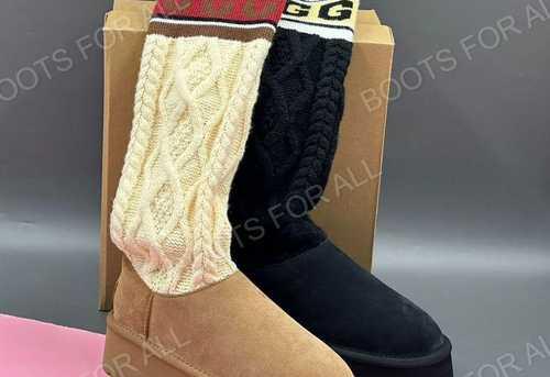 Ботинки угги на платформе с чулком новинка UGG