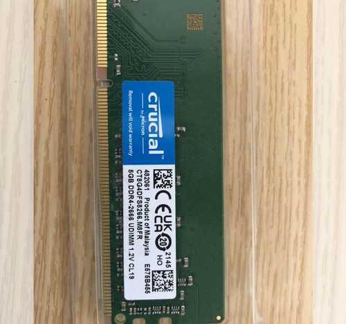 Оперативная память Crucial ddr4-2666 8gb